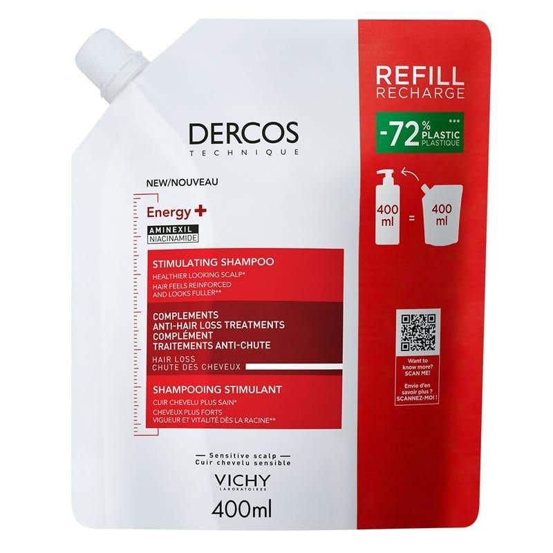 Vichy Dercos Energy+ Šampon proti vypadávání vlasů – náhradní náplň 400 ...
